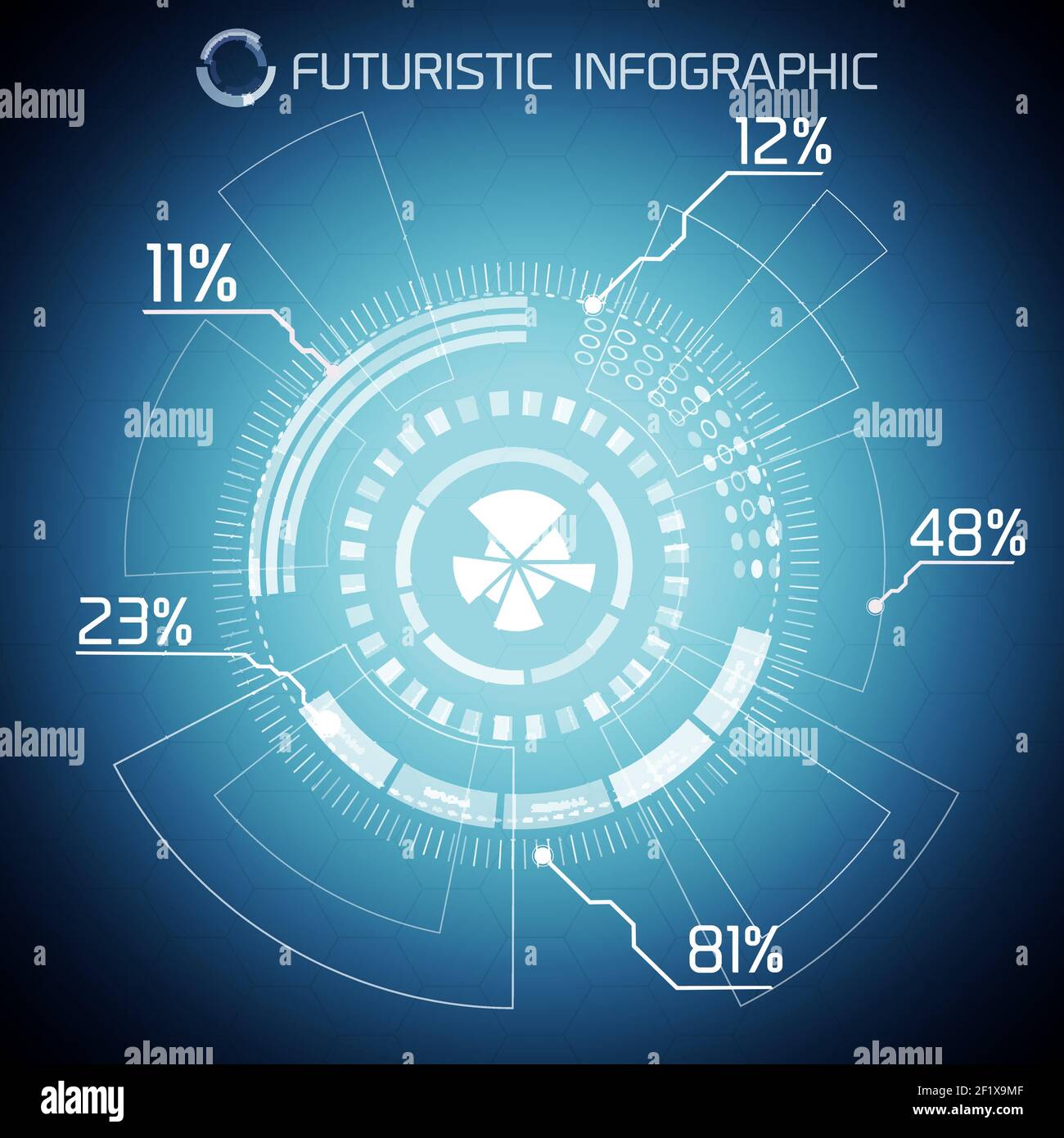 Concept d'infographie futuriste numérique avec affichage innovant du ...