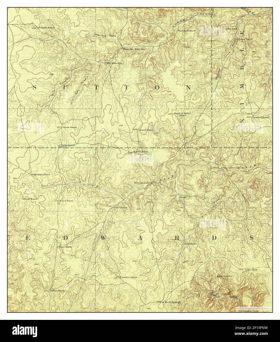 Carte des sources rocheuses Banque de photographies et d’images à haute ...