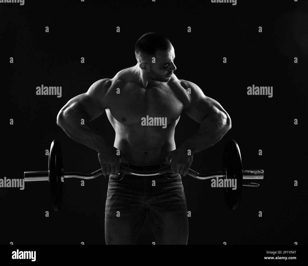 Exercices de musculation homme Banque de photographies et d’images à ...