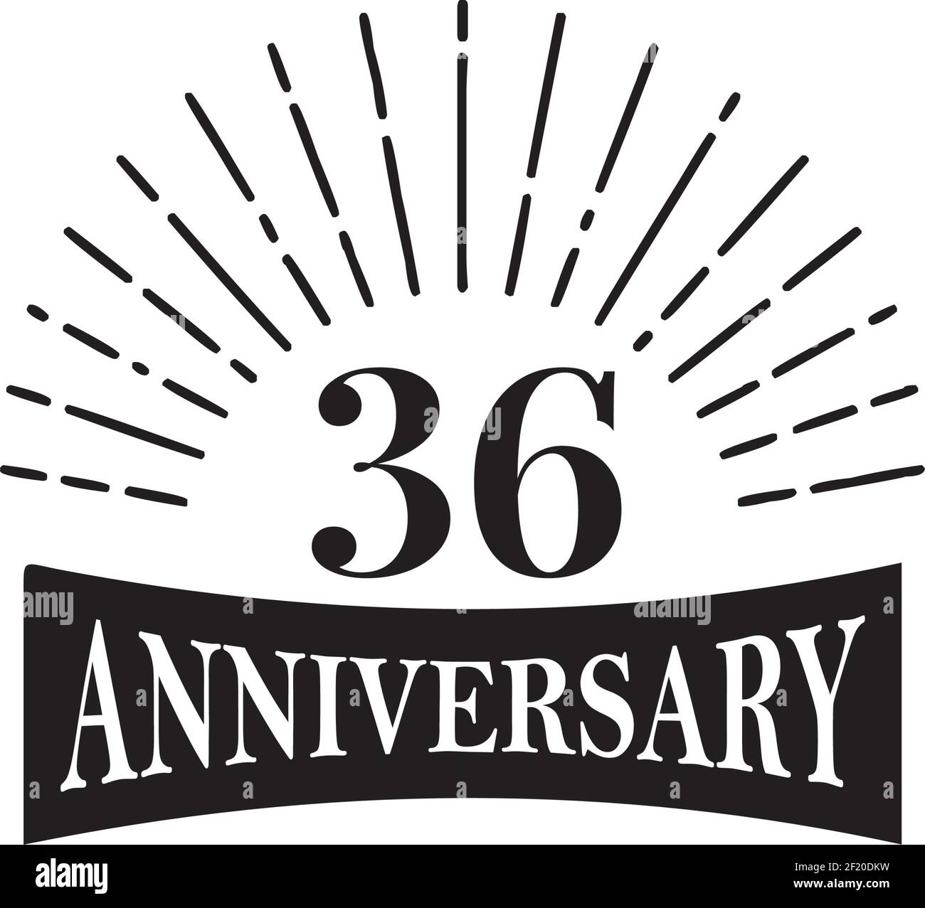 Logo anniversaire 36 Banque d'images détourées - Alamy