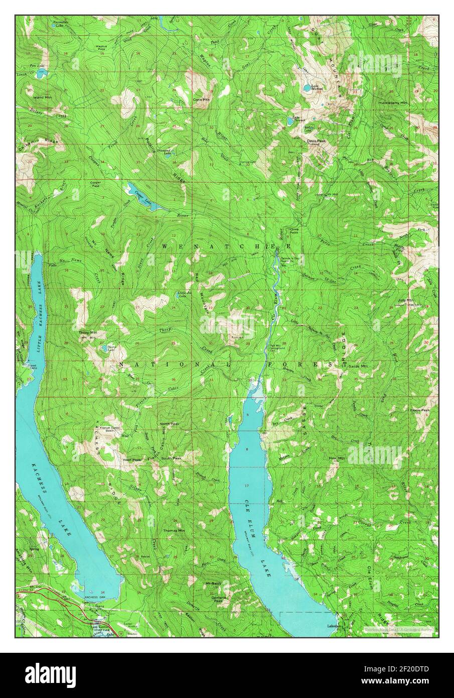 Lac kachess Banque d'images détourées - Alamy