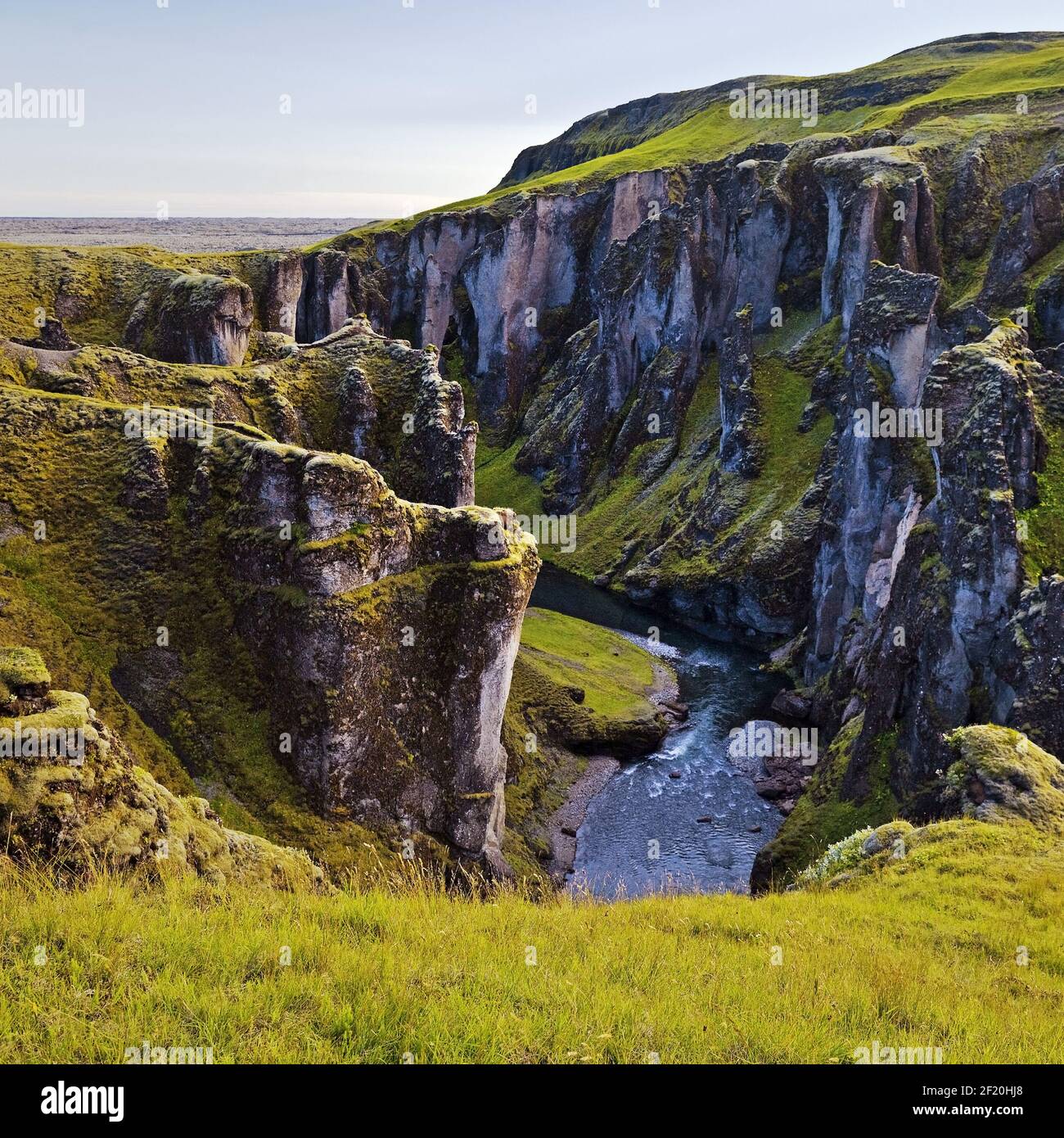 Fjadrargljufur Canyon Iceland Banque d'image et photos - Alamy