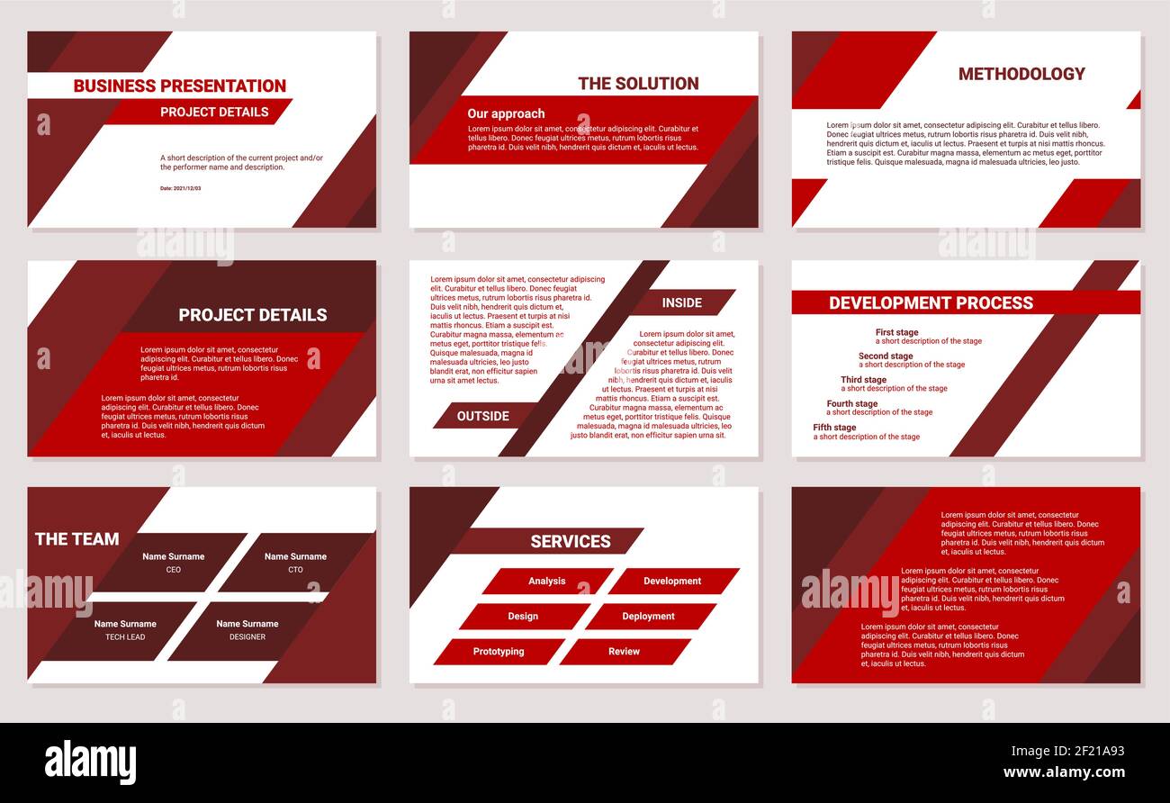 Powerpoint template Banque d'images vectorielles - Alamy