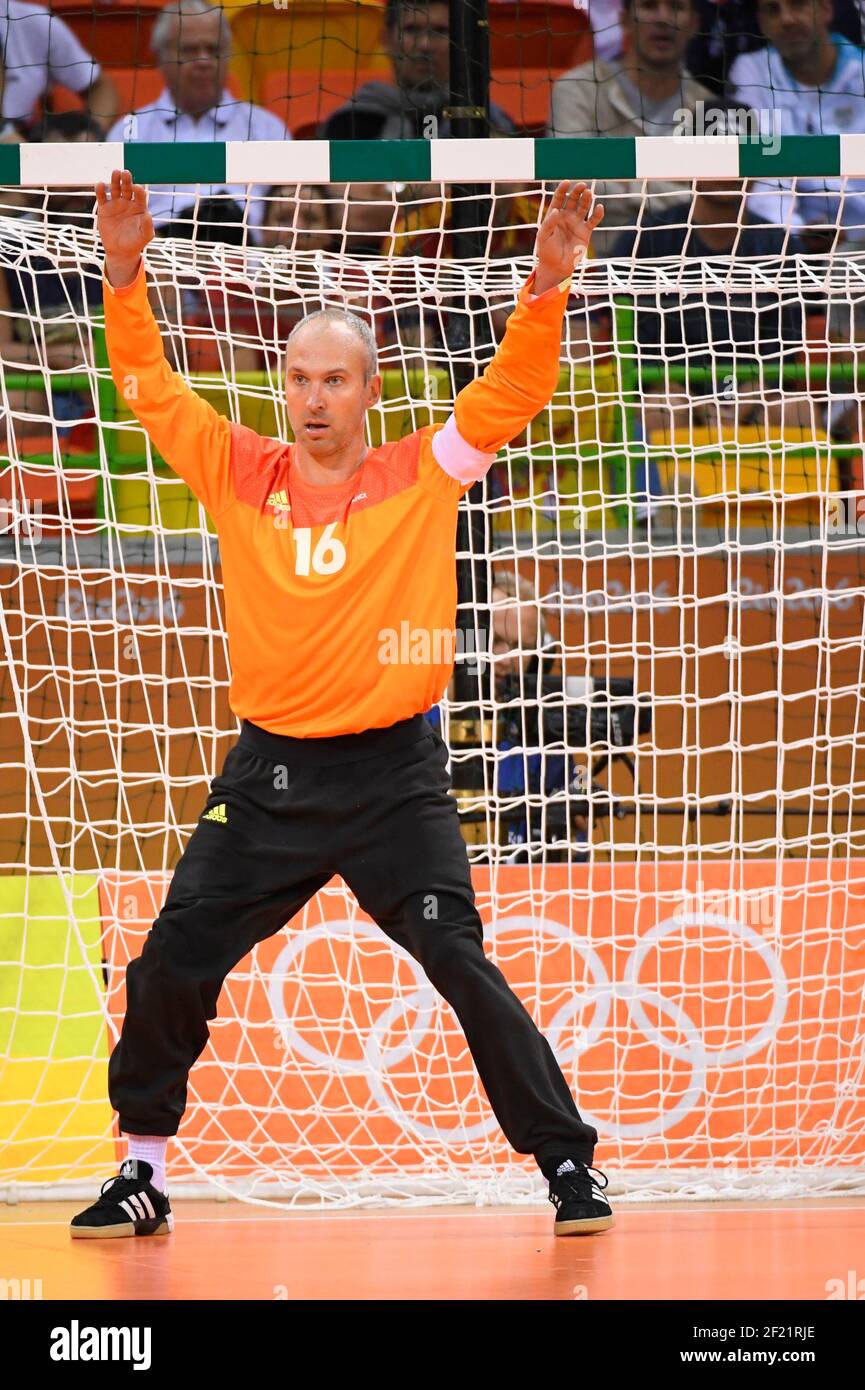 France s Thierry Omeyer Handball hommes lors des Jeux Olympiques RIO ...