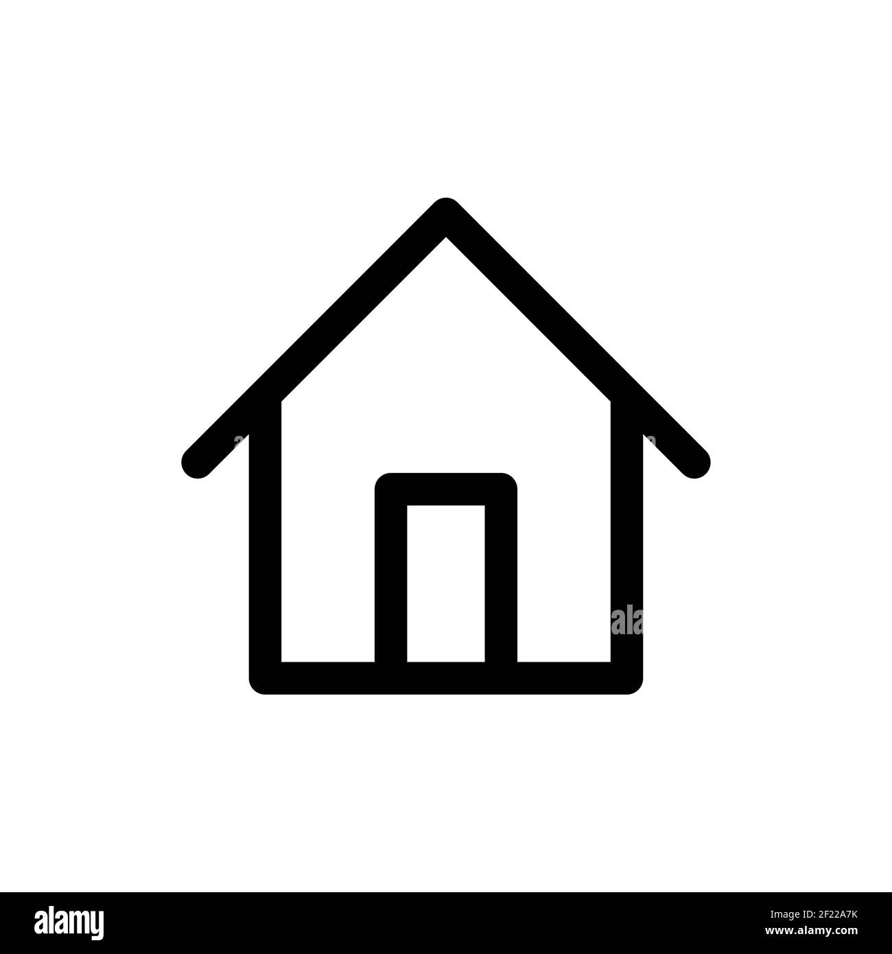 Icône Accueil logo illustration du design Vector. Simple House logo ...