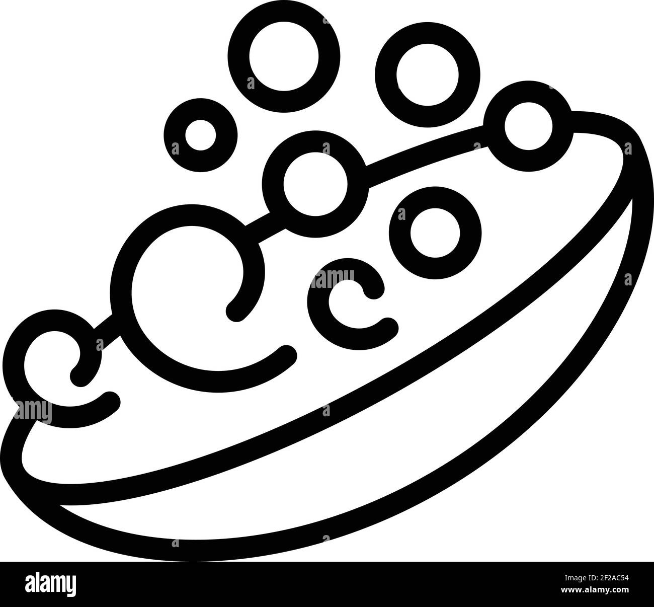 Icône de menu Wok. Outline Wok menu icône vectorielle pour la ...