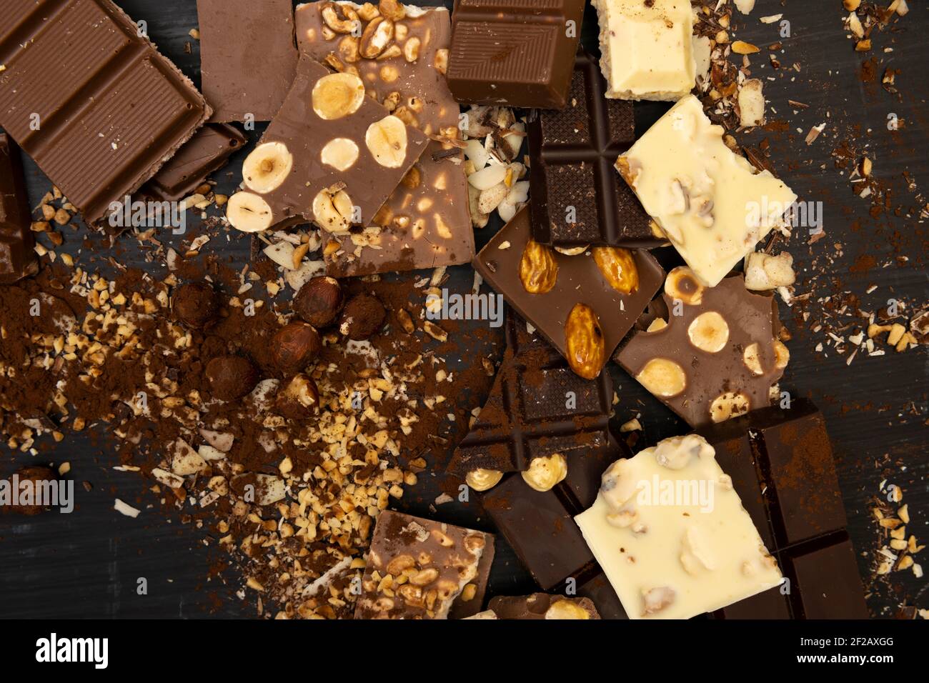 Types De Chocolat Banque d'image et photos - Alamy