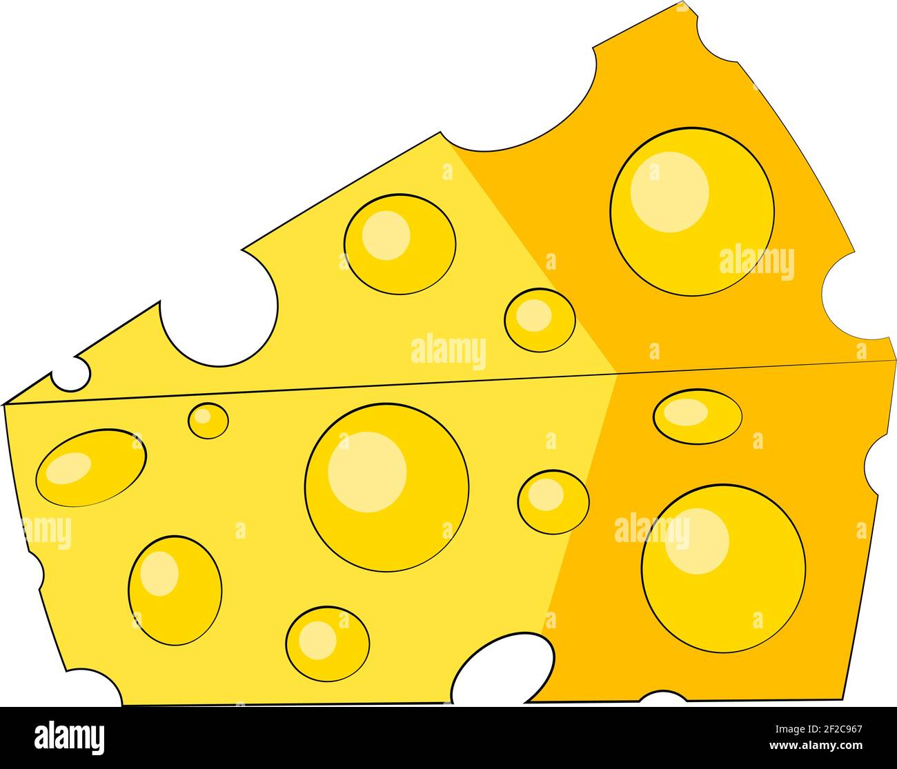 Cheddar cheese packaging Banque d'images vectorielles - Alamy