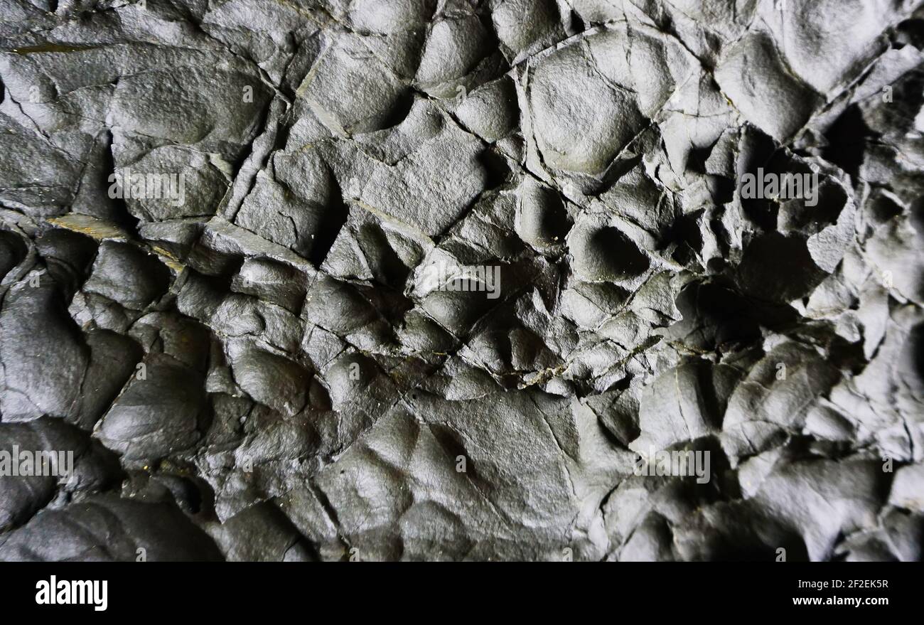Texture de roche noire Banque de photographies et d’images à haute ...
