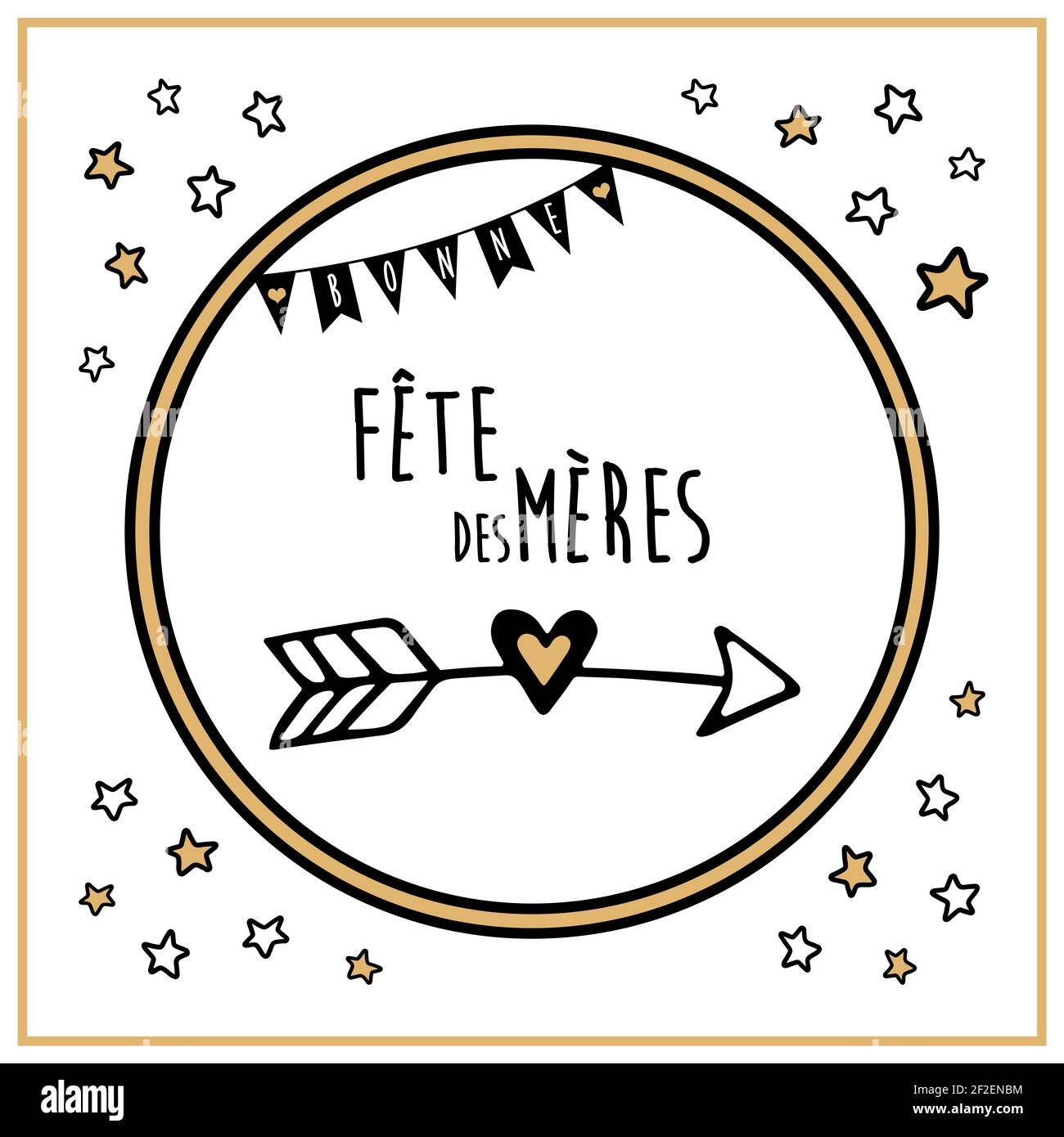 Bonne fête des mères en francais Banque d'images détourées - Alamy