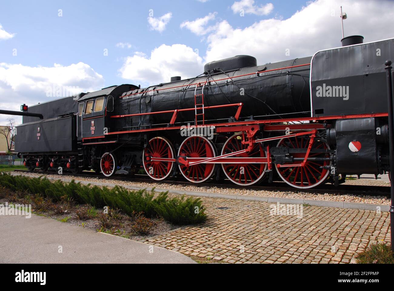 Locomotive à vapeur, vieille locomotive, vieille vapeur, Skarżysko ...