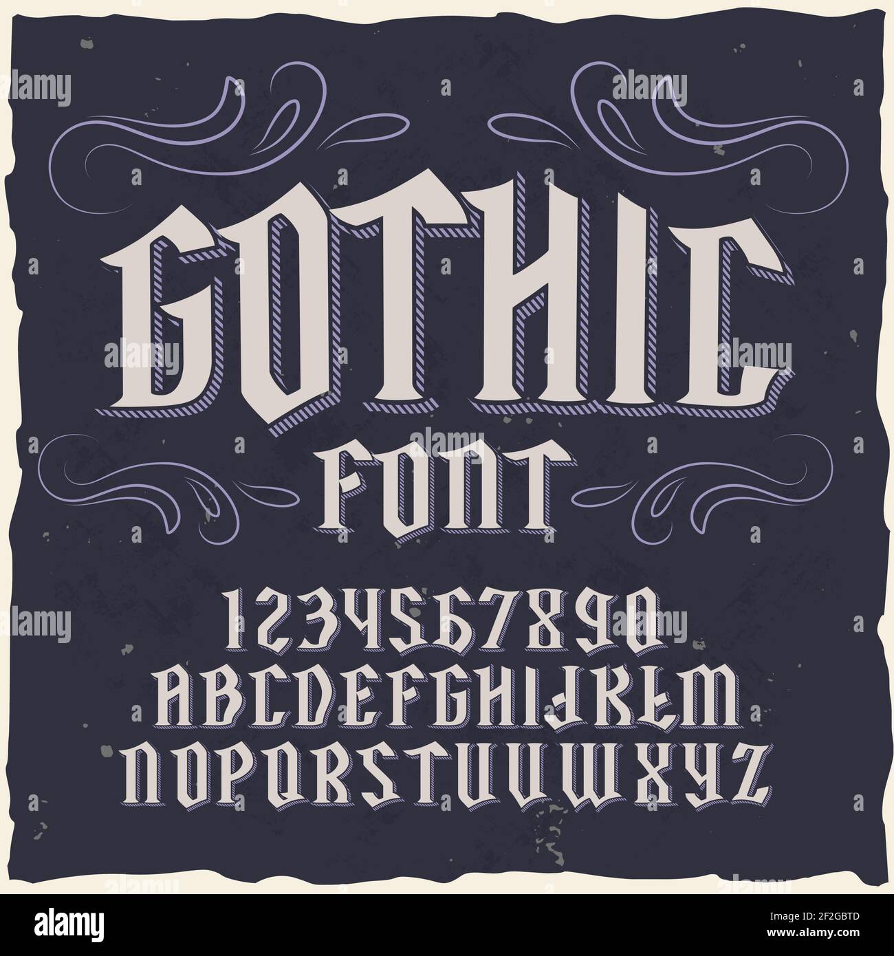Gothic Typeface Banque d'images vectorielles - Alamy