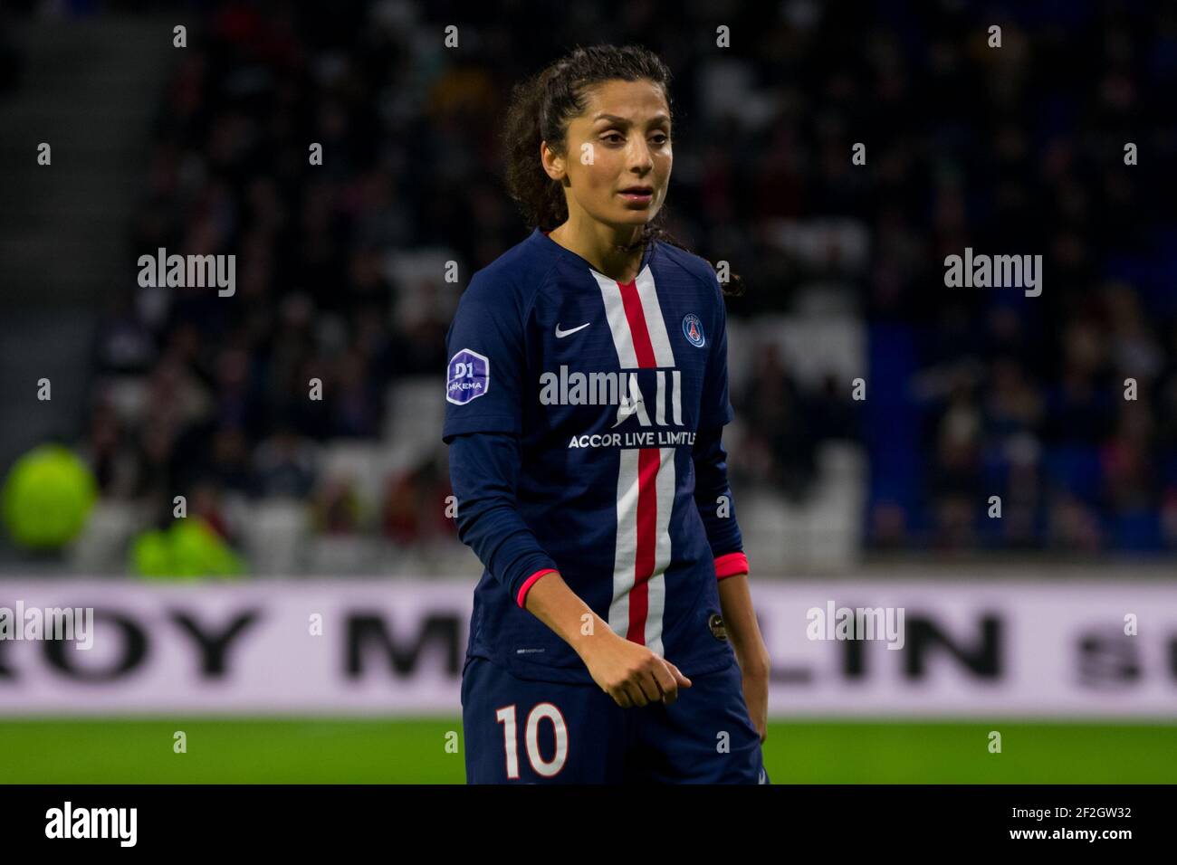 Nadia Nadim de Paris Saint Germain lors du championnat de France ...