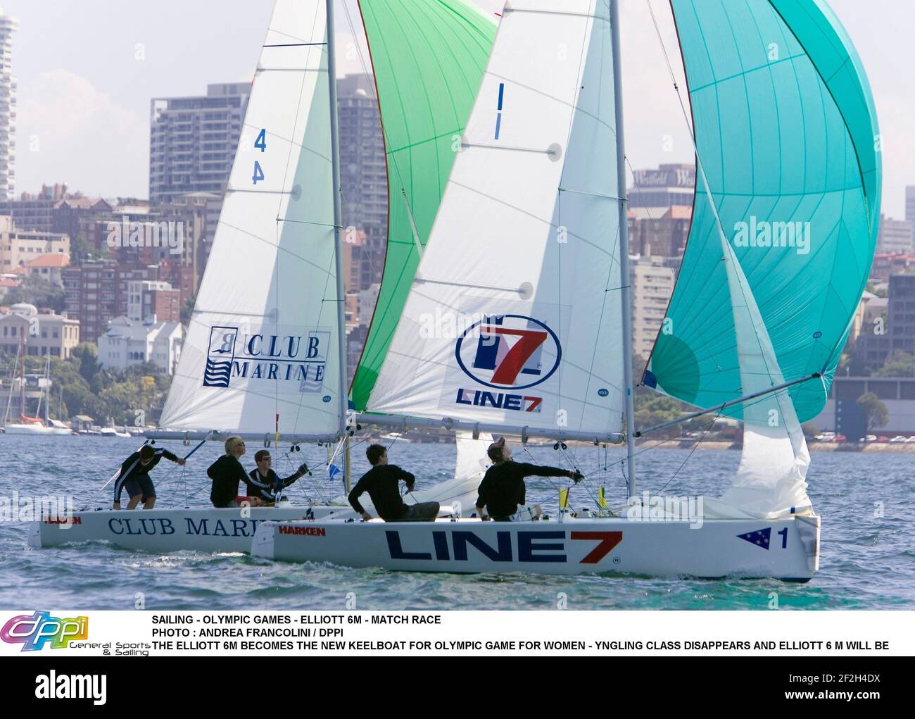 VOILE - JEUX OLYMPIQUES - ELLIOTT 6M - MATCH PHOTO DE COURSE : ANDREA ...