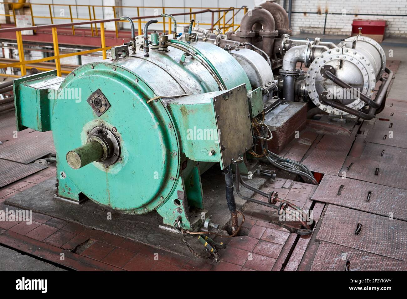 Compresseur à turbine à gaz plateforme Banque de photographies et d ...