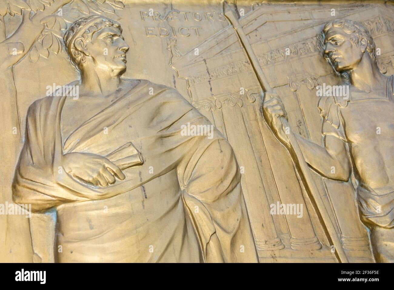 Sculpture en relief de panneau de porte en bronze john donnelly ...