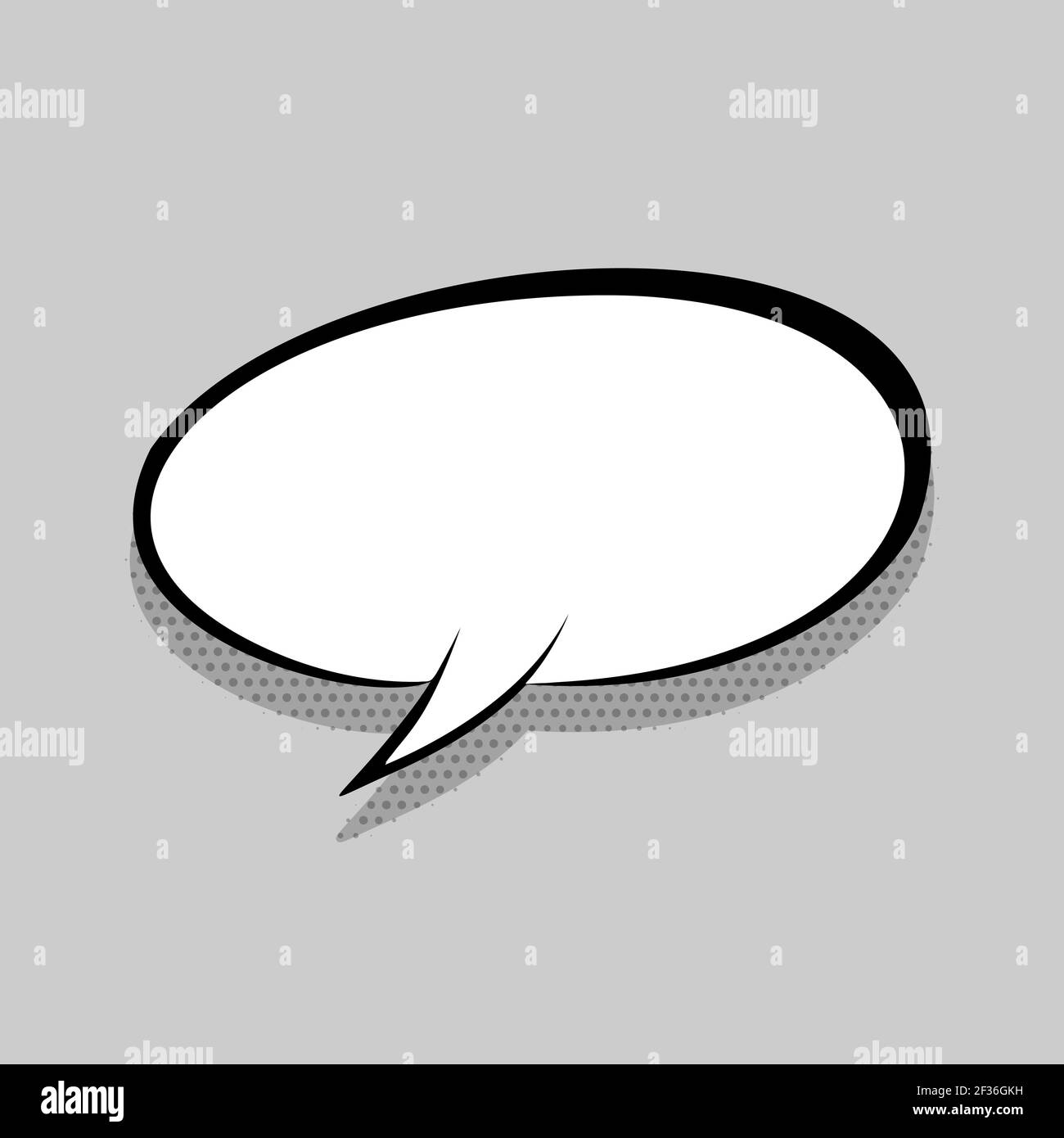 Bulle de parole BD pour le design pop art texte. Nuage de dialogue vide ...
