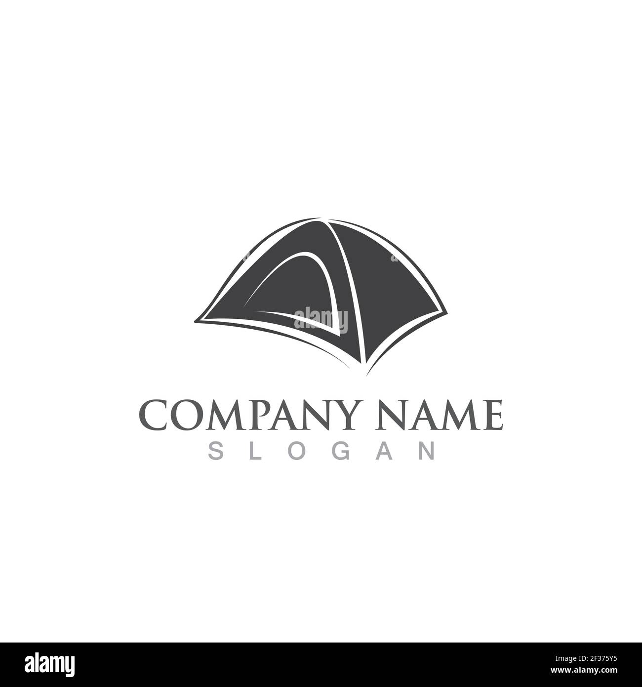 Logo de tente et image vectorielle de symbole Image Vectorielle Stock ...