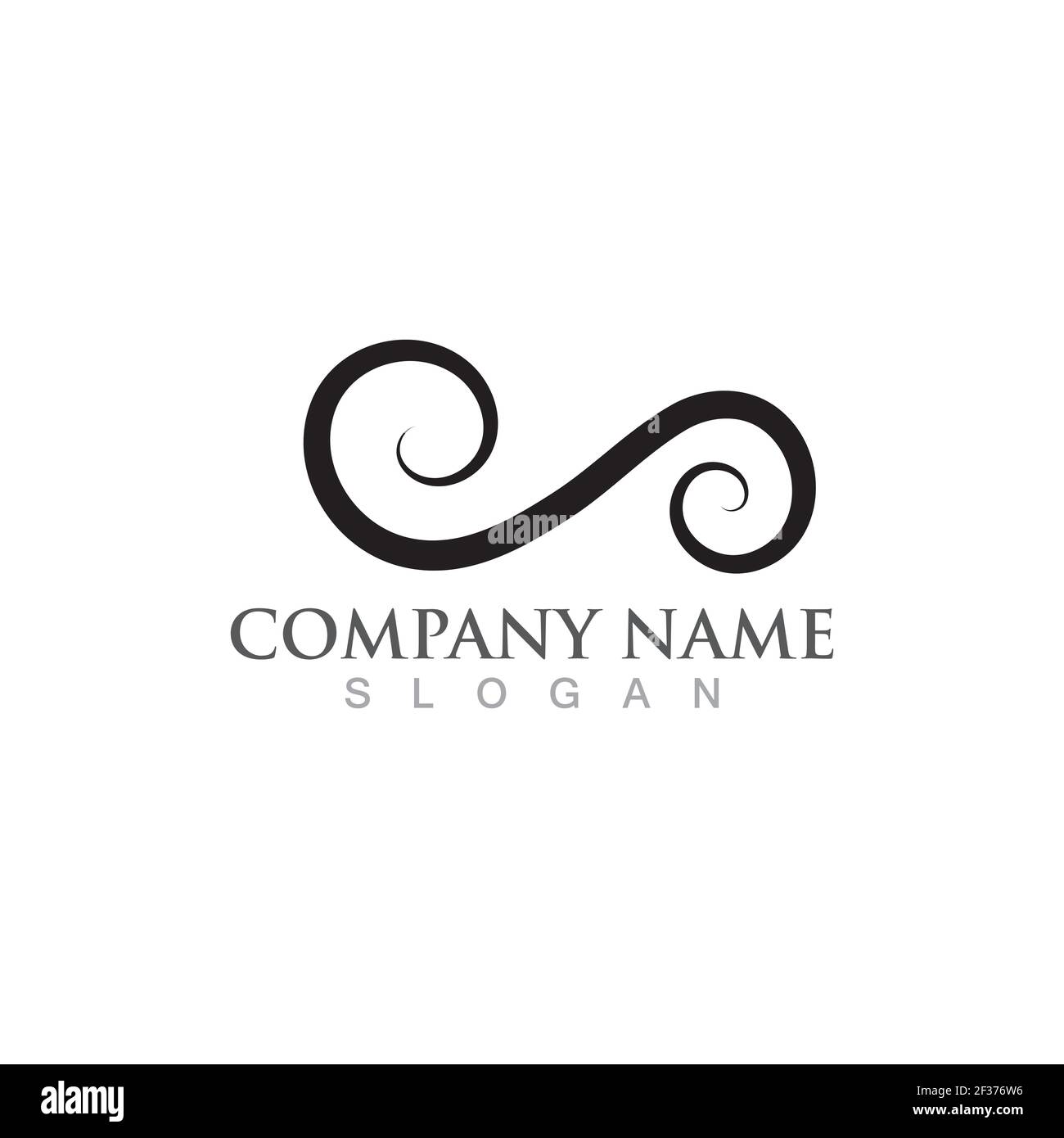 Infinity logo Banque d'images noir et blanc - Alamy