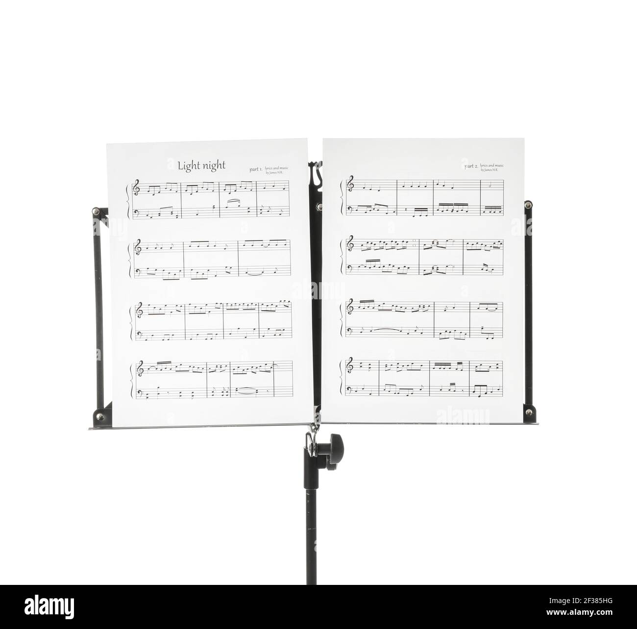 Feuilles de chant Banque d'images détourées - Alamy