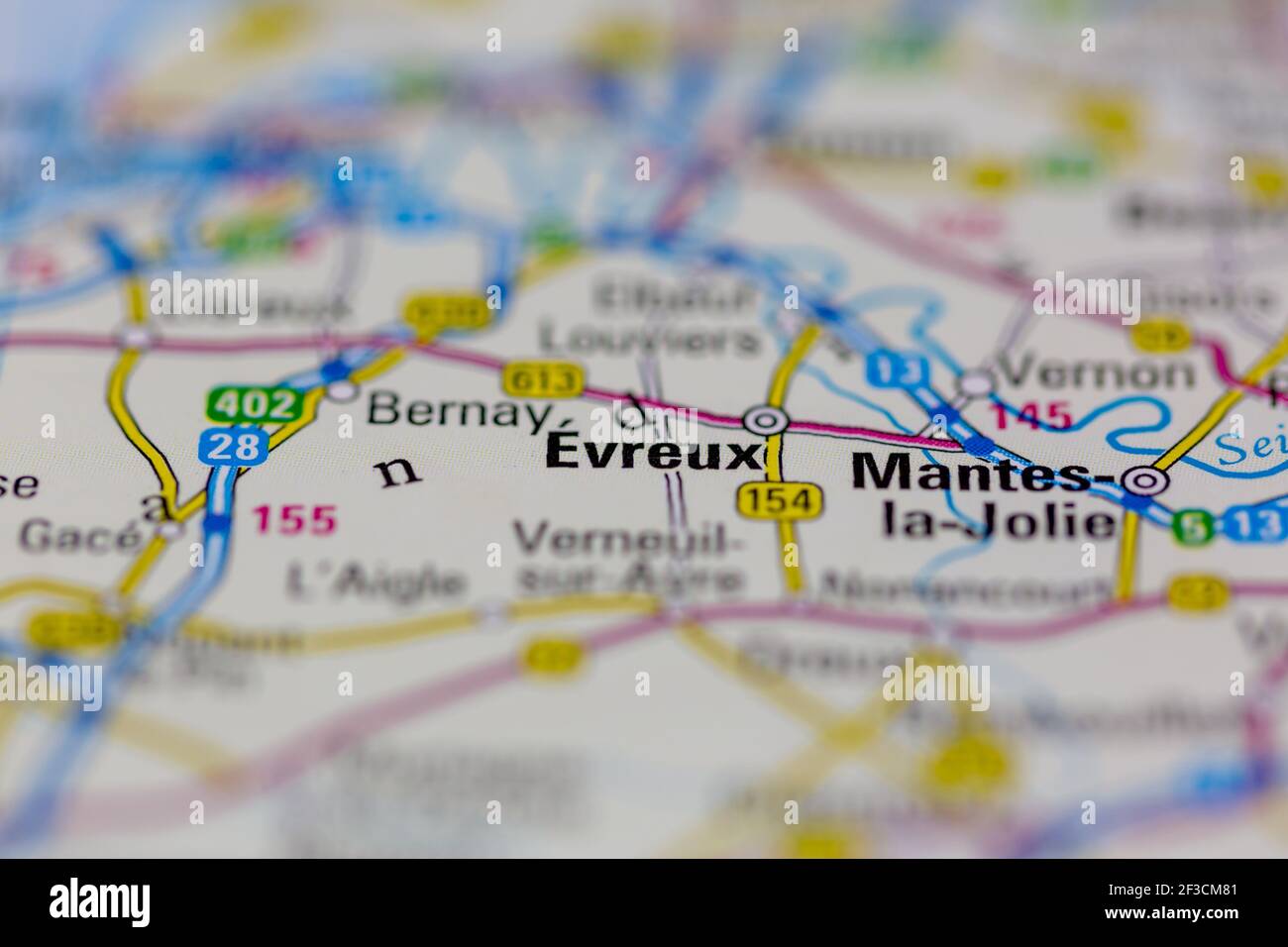 Evreux map Banque de photographies et d’images à haute résolution - Alamy