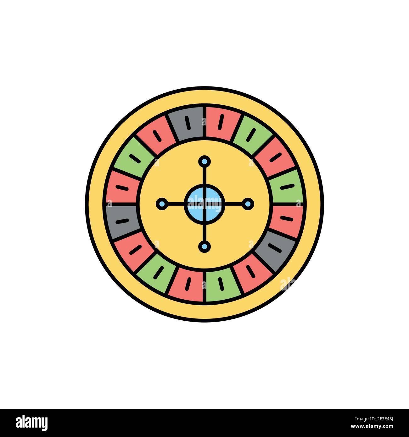 Roue de roulette pictogramme Banque de photographies et d’images à ...