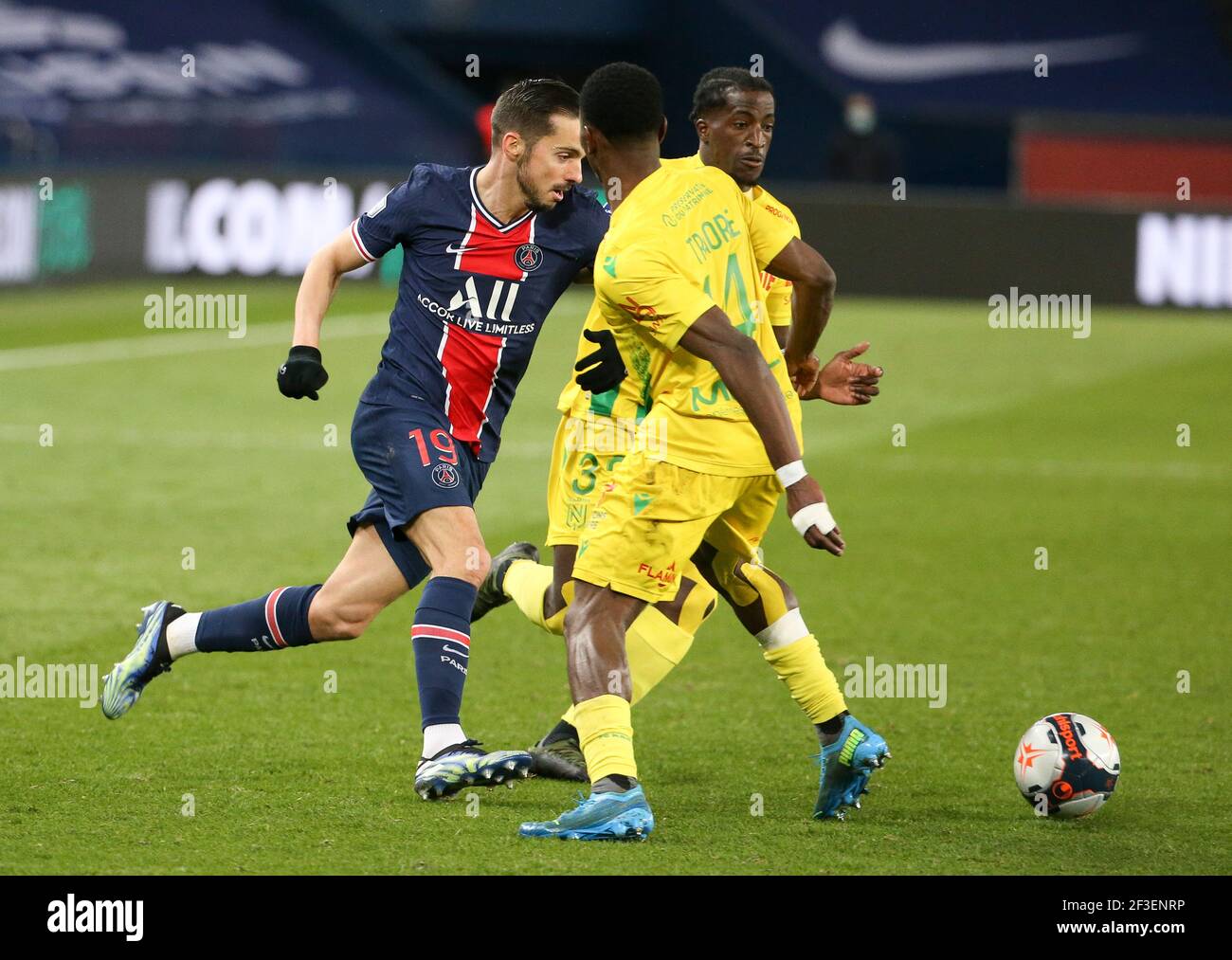 Pablo Sarabia du PSG lors du championnat français Ligue 1 de football ...