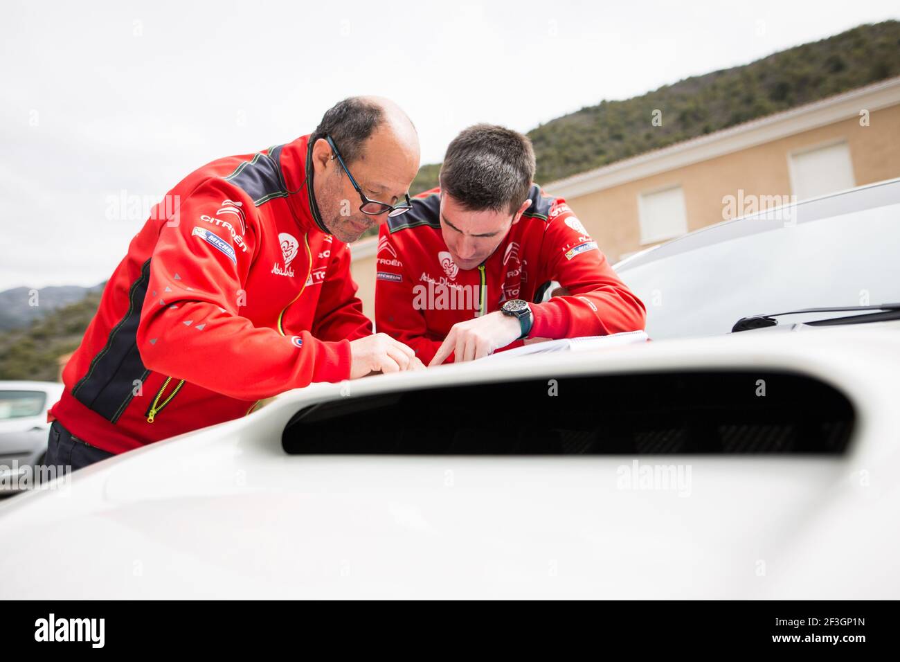Reconnaissances, recce, lors du Championnat du monde de voitures de ...
