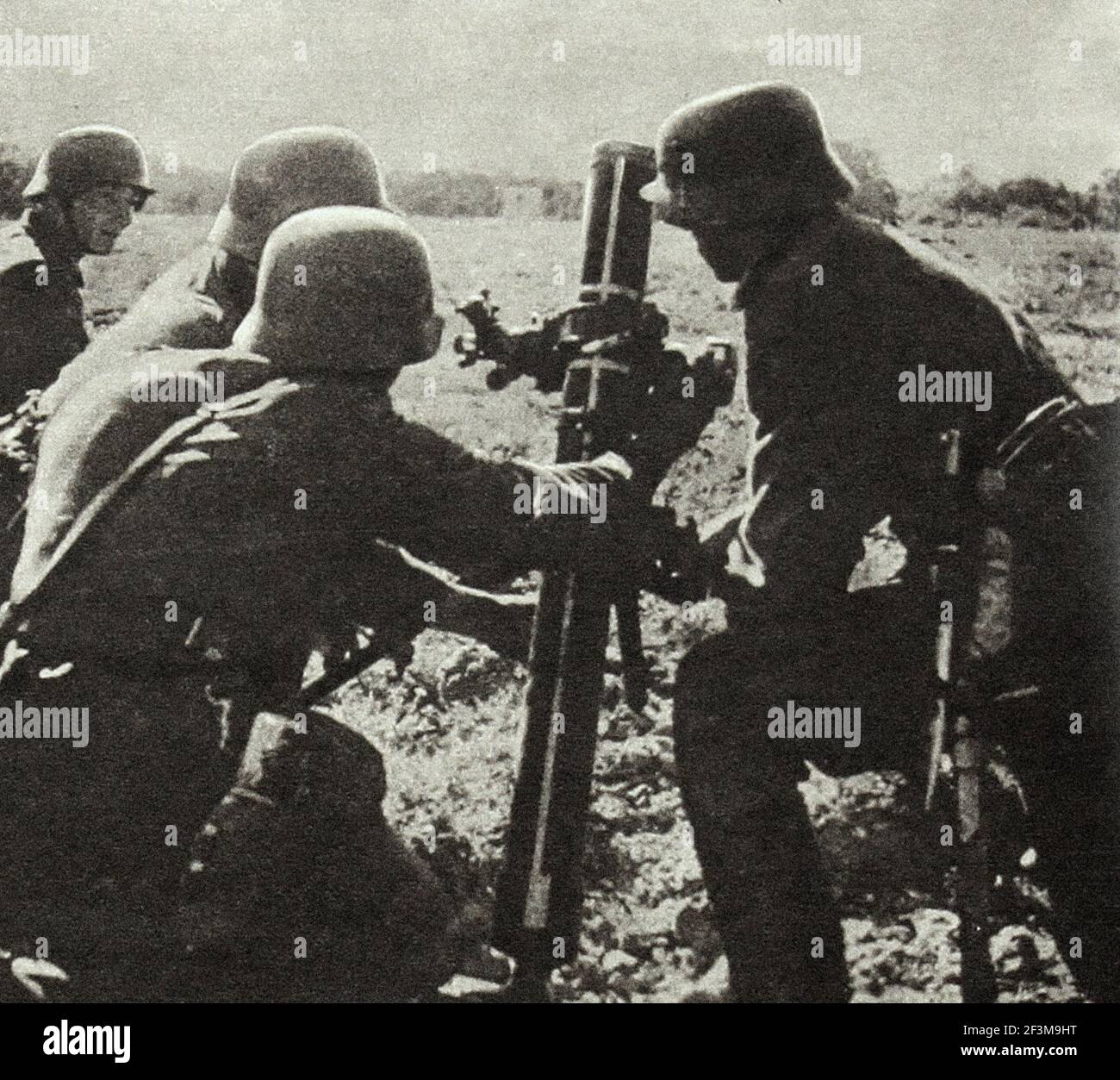 Mortier allemand de la seconde guerre mondiale Banque de photographies ...