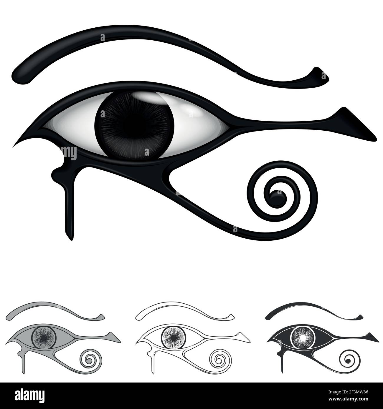 Oeil d'horus, symbole et amulette de protection originaire de l'Égypte ...