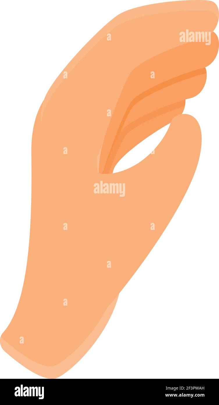 Icône joindre le geste de la main. Dessin animé de l'icône de vecteur ...