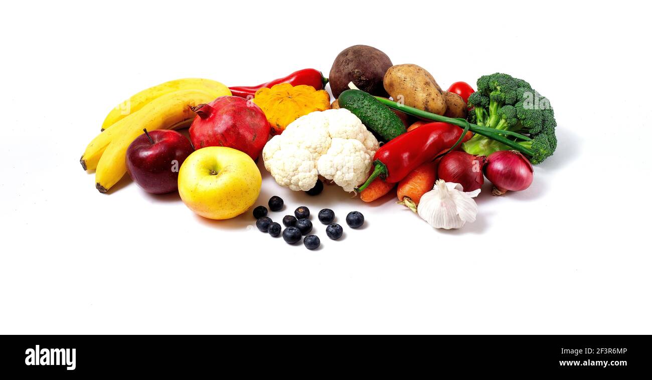 Rainbow fruits and vegetables Banque de photographies et d’images à ...