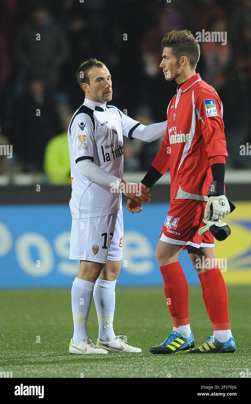 Demi finale de la coupe de la ligue de france match de football Banque ...