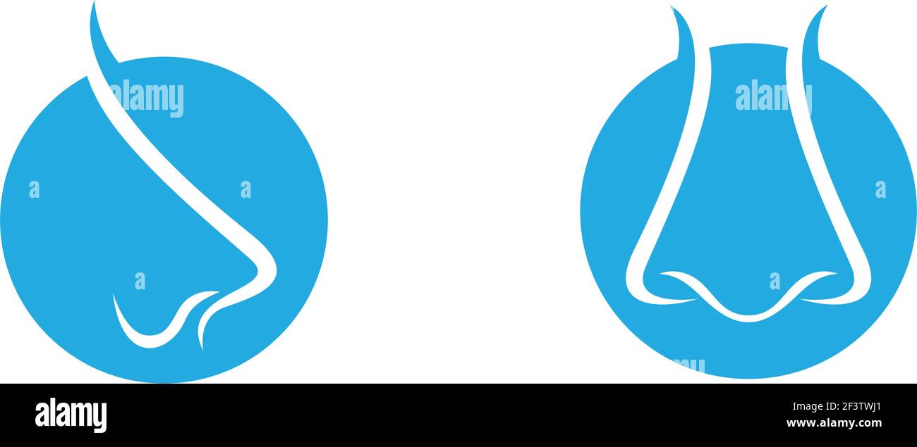 Modèle de logo nez dessin d'illustration d'icône vectorielle Image ...