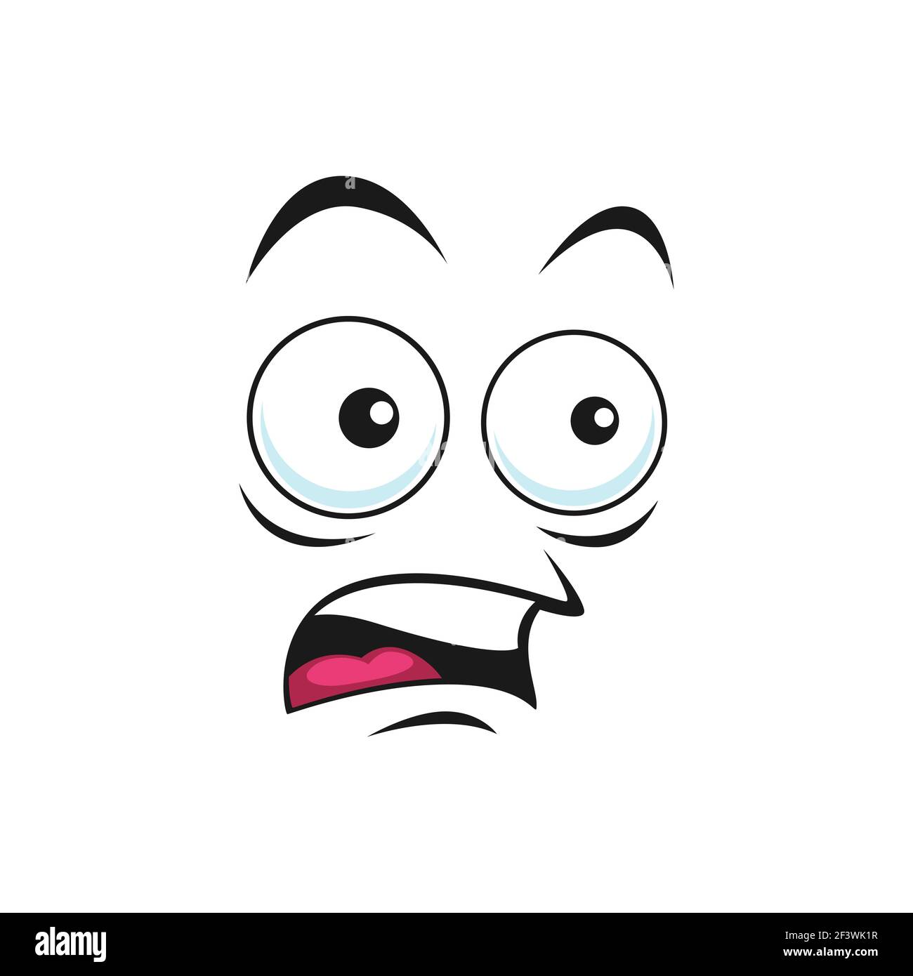 Yeux confus emoticone Banque de photographies et d’images à haute ...