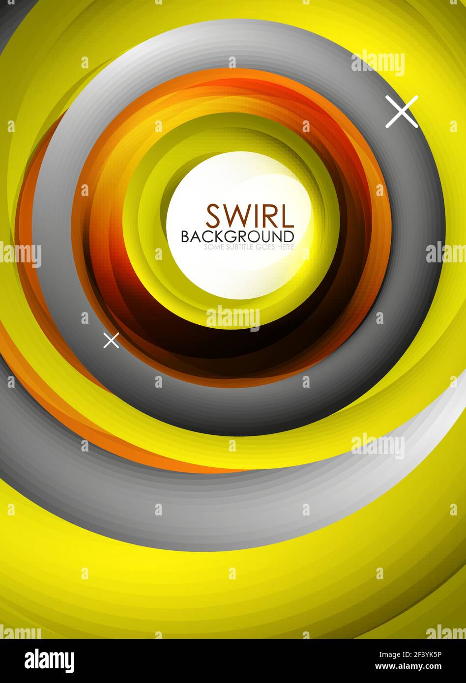 Les lignes en spirale tourbillon vecteur 3d abstract background. Les ...