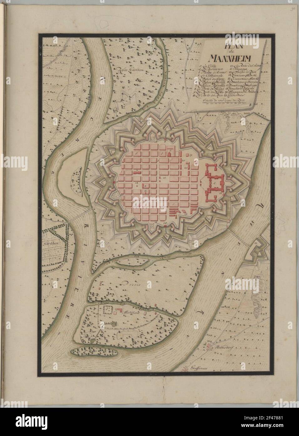 Plan de mannheim Banque de photographies et d’images à haute résolution ...