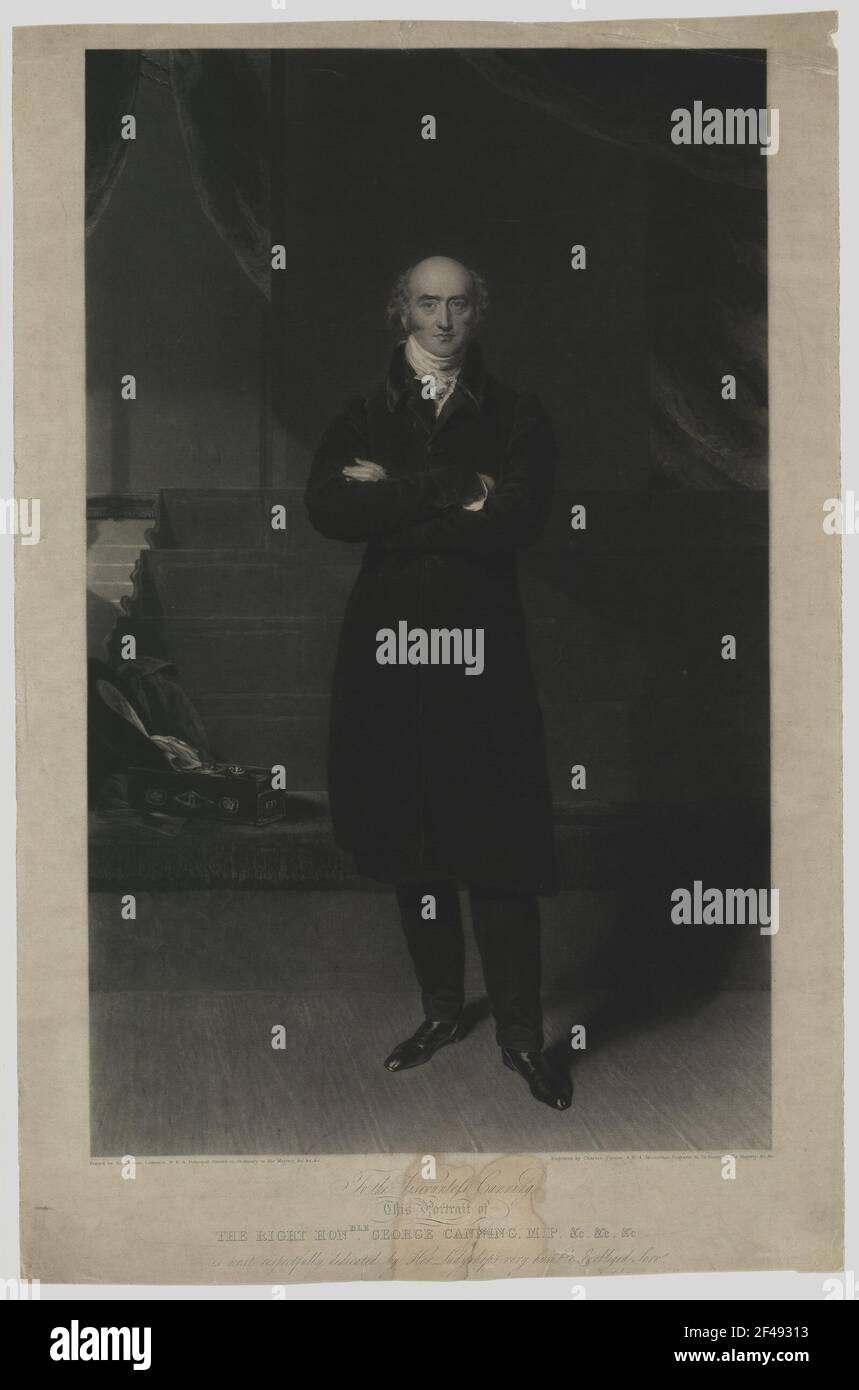 George canning portrait Banque de photographies et d’images à haute ...