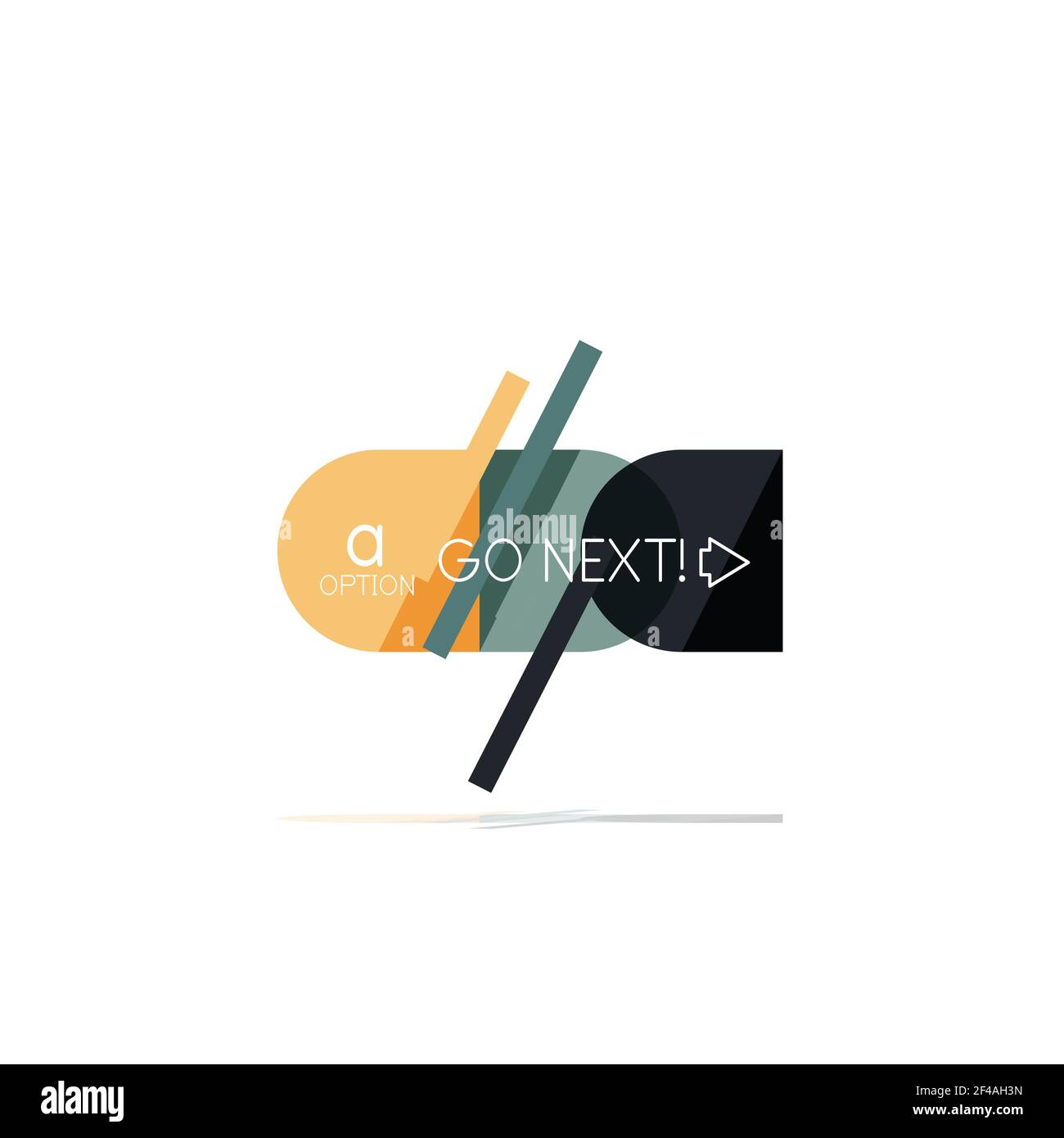 Minimum Flat Clean Abstract option STEP élément de conception graphique ...