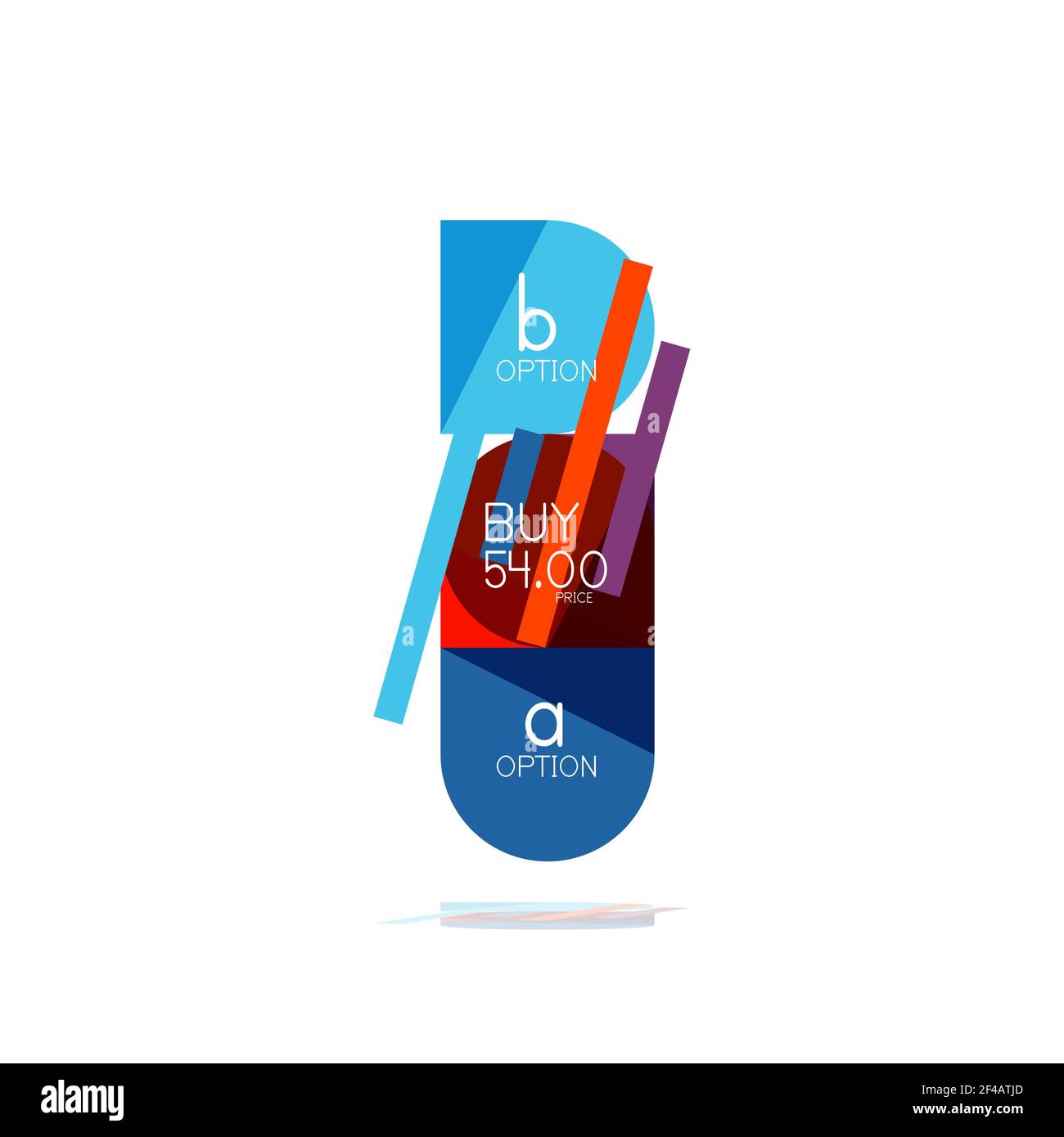 Minimum Flat Clean Abstract option STEP élément de conception graphique ...