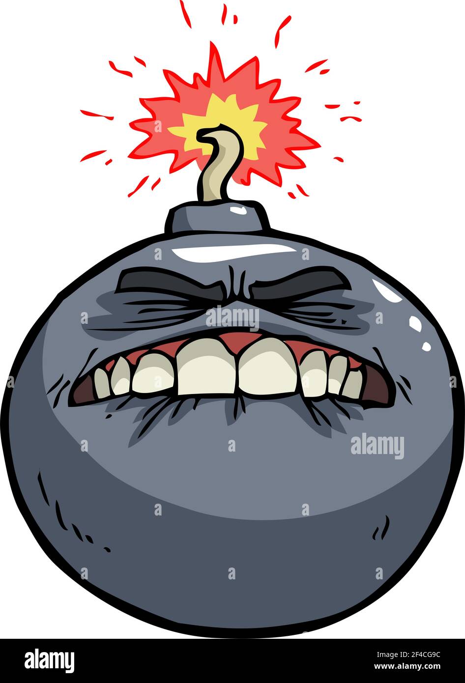 Bomb emoticon cartoon illustration Banque de photographies et d’images ...