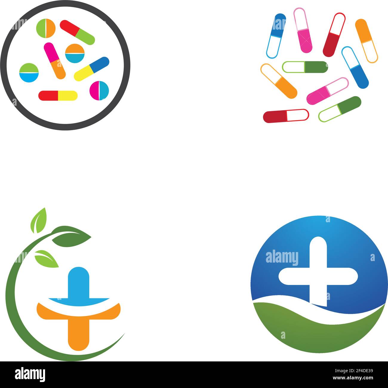 Modèle de logo de médicament illustration d'icône vectorielle Image ...