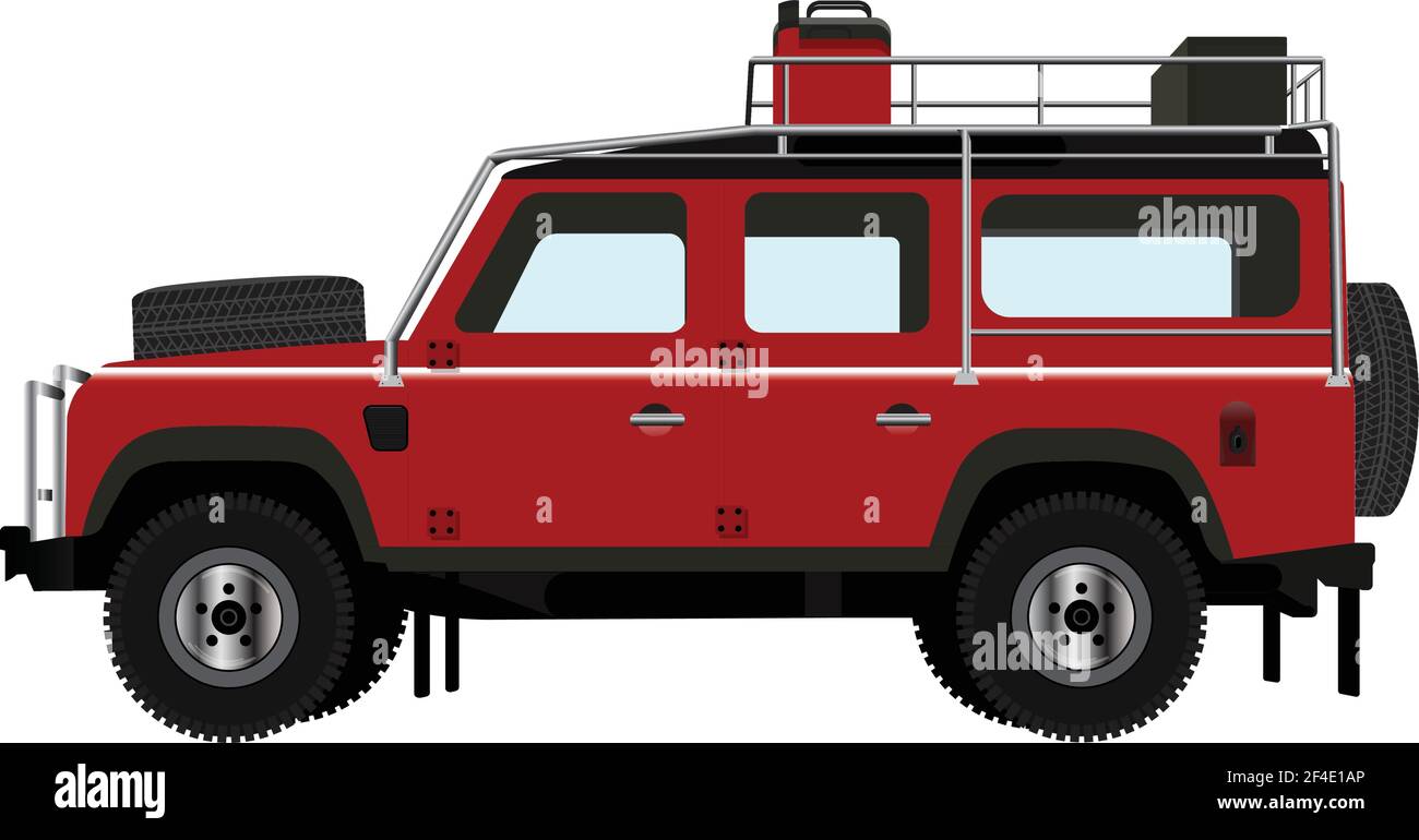 Land rover defender 4x4 vehicle Banque d'images vectorielles - Alamy