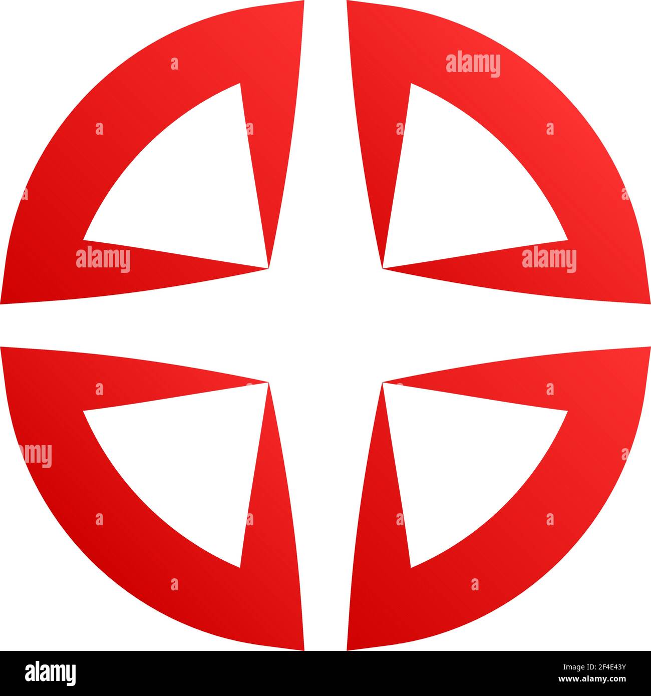 Réticule, icône de repère cible, symbole et logo. Précision, précision ...