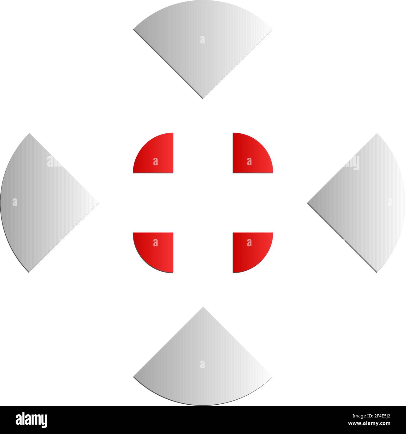 Réticule, icône de repère cible, symbole et logo. Précision, précision ...