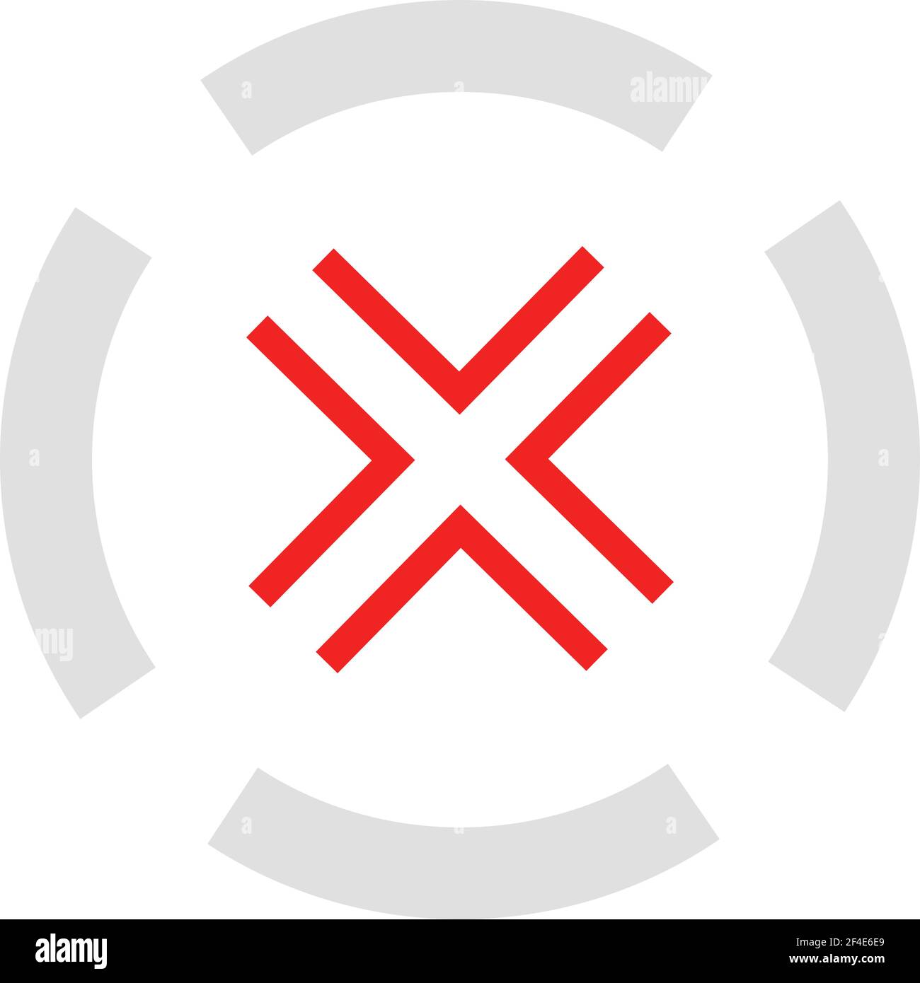Réticule, icône de repère cible, symbole et logo. Précision, précision ...