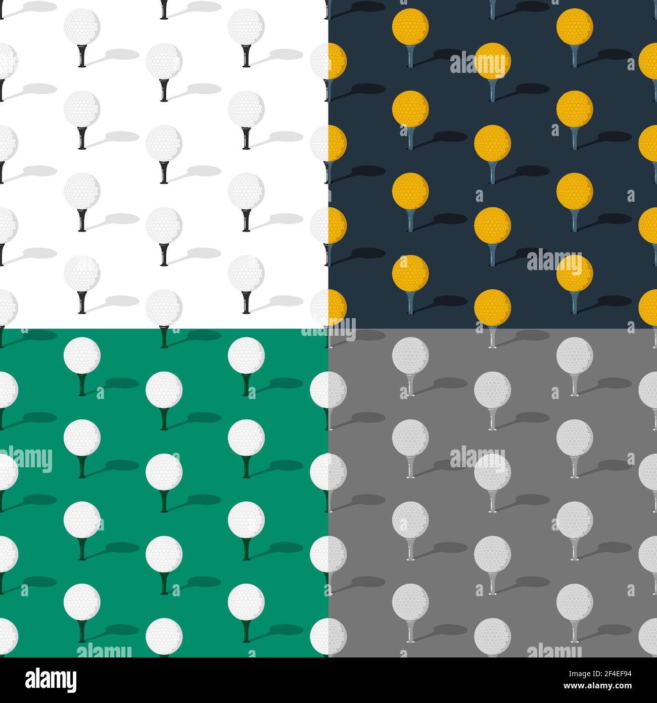 Golf patterns Banque d'images vectorielles - Alamy