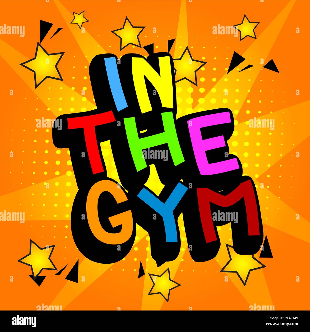 Dans la salle de gym - texte de style livre comique. Mots liés au sport ...