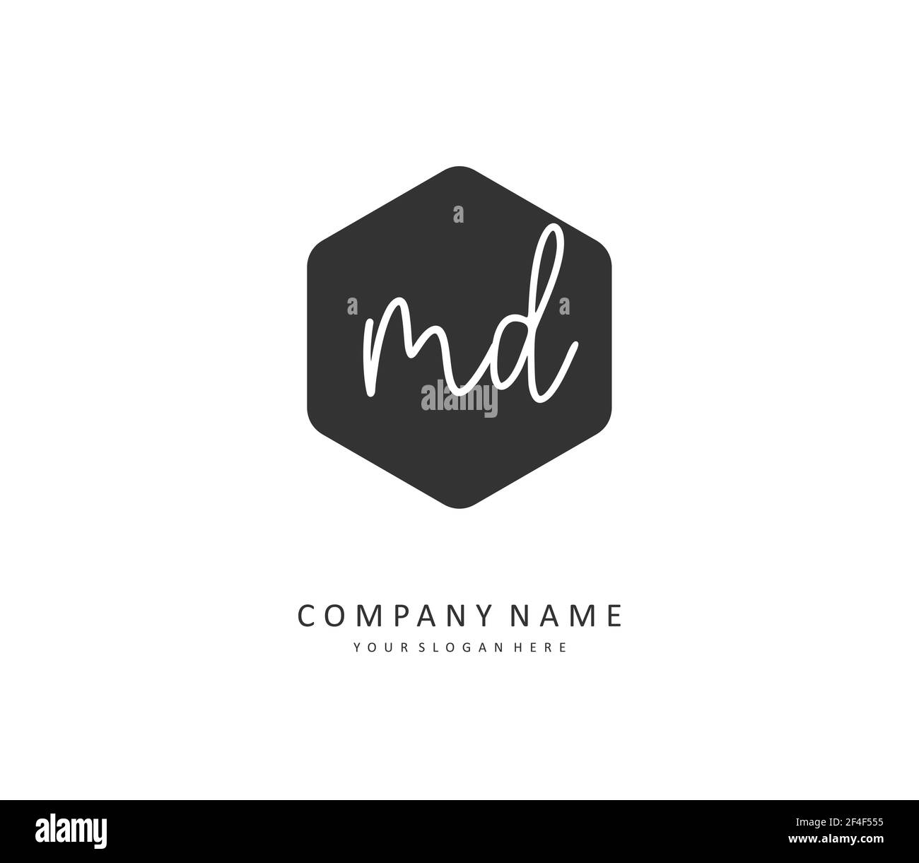 Logo De Lettre Md Banque d'images vectorielles - Alamy