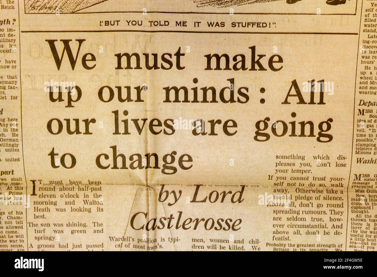 Seigneur castlerosse Banque de photographies et d’images à haute ...